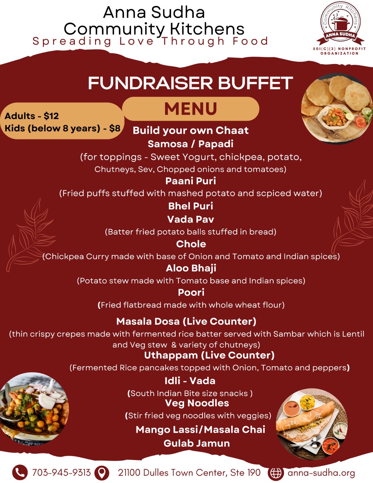 Weekend Special Indian Buffet – Anna Sudha